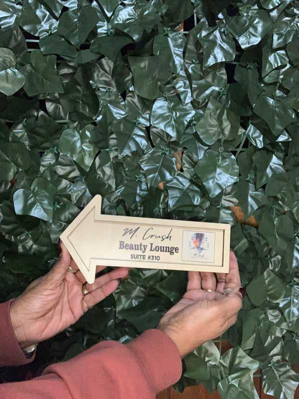 Custom Business Directional Arrow Sign - Design Co. Studio 2