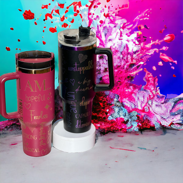 Black Girl Magic Tumbler 40oz - Design Co. Studio 2